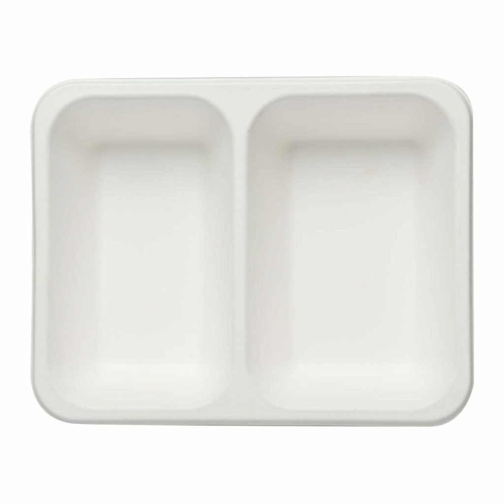 2 Compartment Tray – Ecospoon Products Private Limited